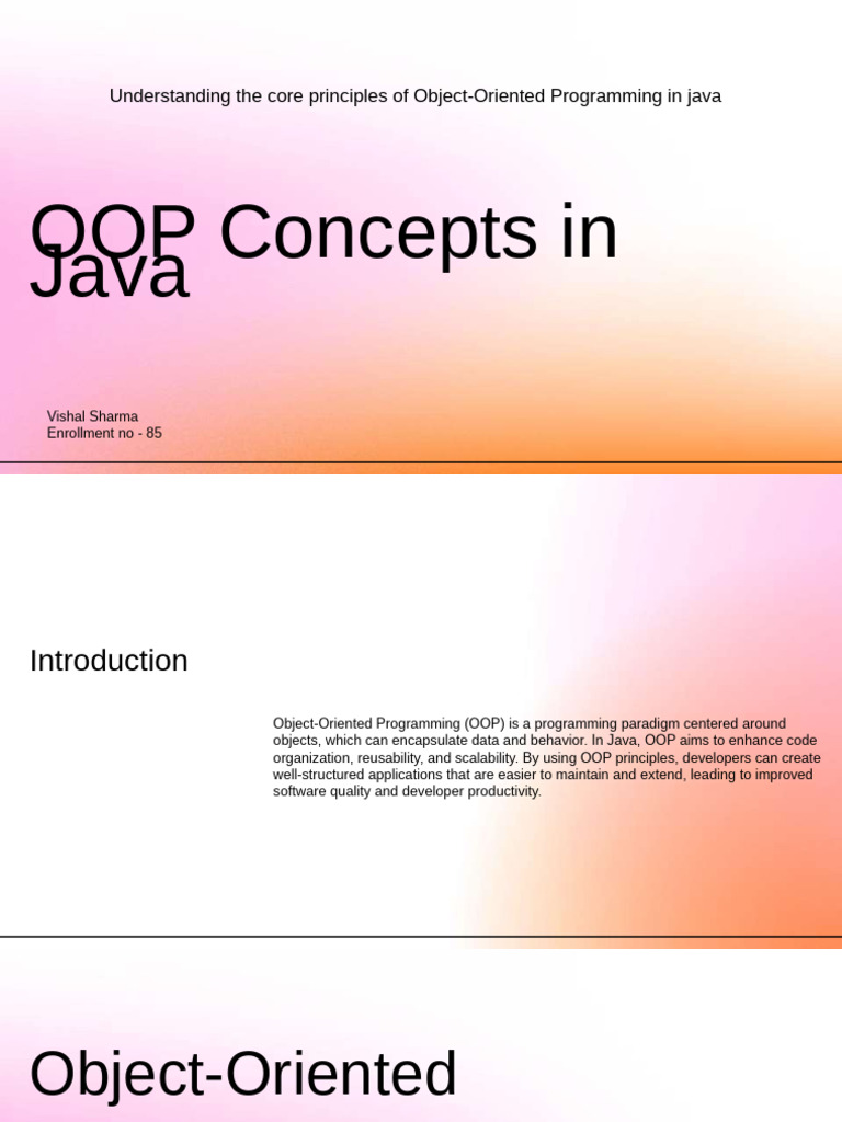 OOP Concepts in Java (1) .PDF - 20250810 - 202351 - 0000 | PDF | Object ...