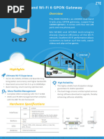 ZXHN F6600P Datasheet | PDF | Wi Fi | I Pv6