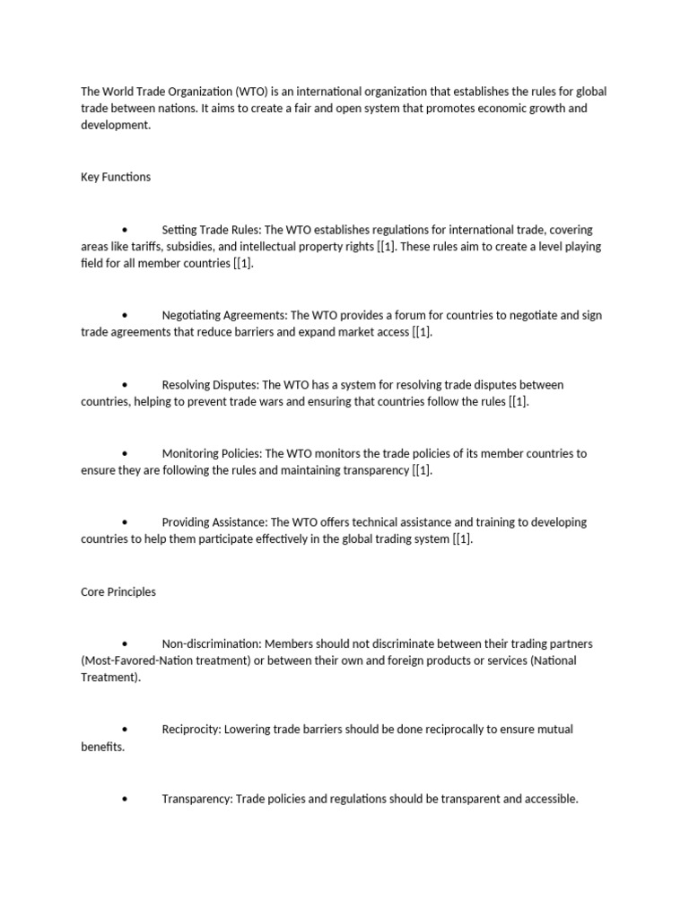 The World Trade Organization | PDF | World Trade Organization | Trade