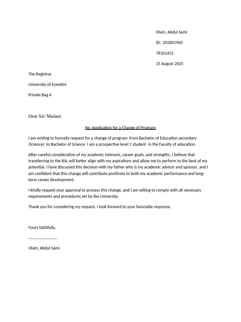 Sami Letter 1 | PDF