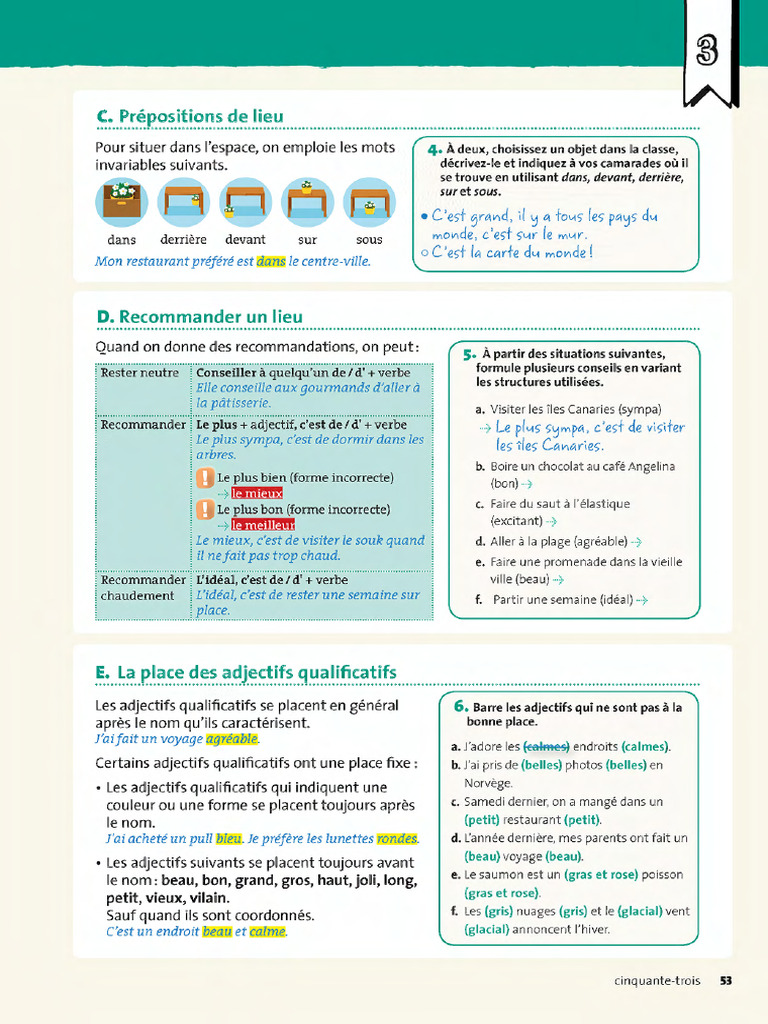 Conseils de recommandation en français | PDF | Linguistique