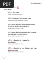 List of Nfpa Codes & Standards | PDF