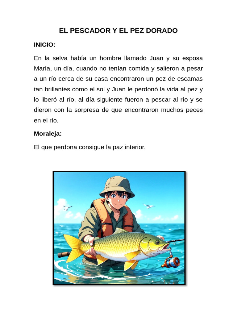 El Pescador y El Pez Dorado | PDF