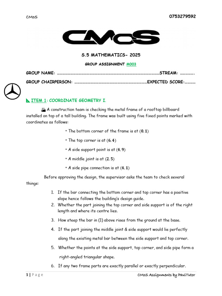 S5 Cmos Math Assignment M003 2025 Pdf 3845