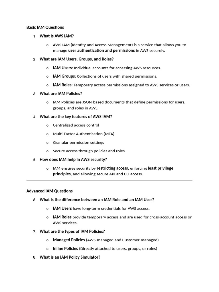 AWS Session 4 Identity Access Management (IAM) | PDF | Amazon Web ...