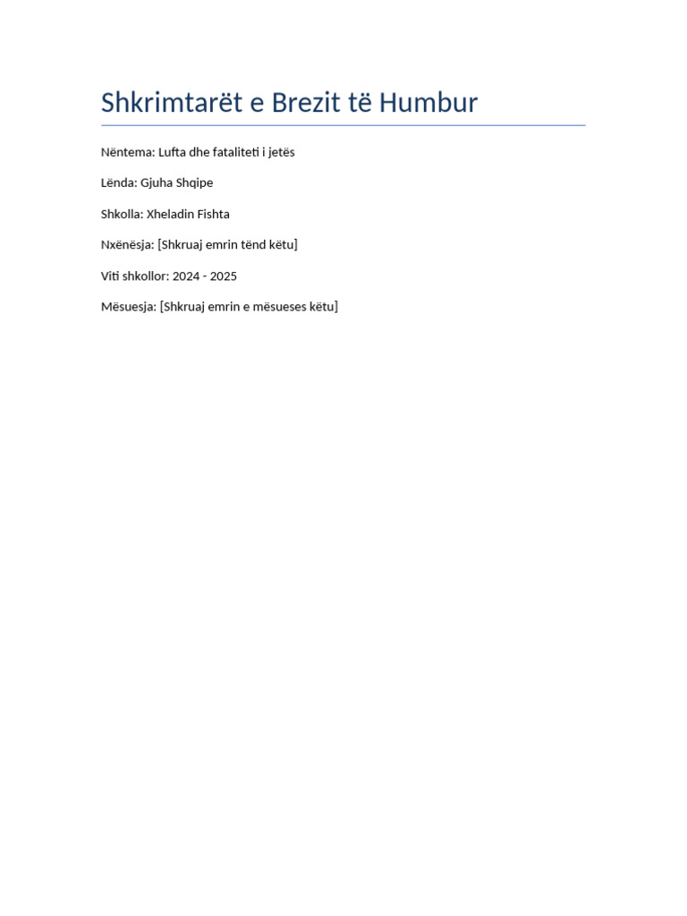 Projekti Drita Como | PDF