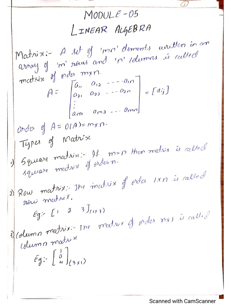 Linear Algebra | PDF