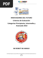 WRO Venezuela 2025: Categorías y Reglas | PDF | Robot | Robótica