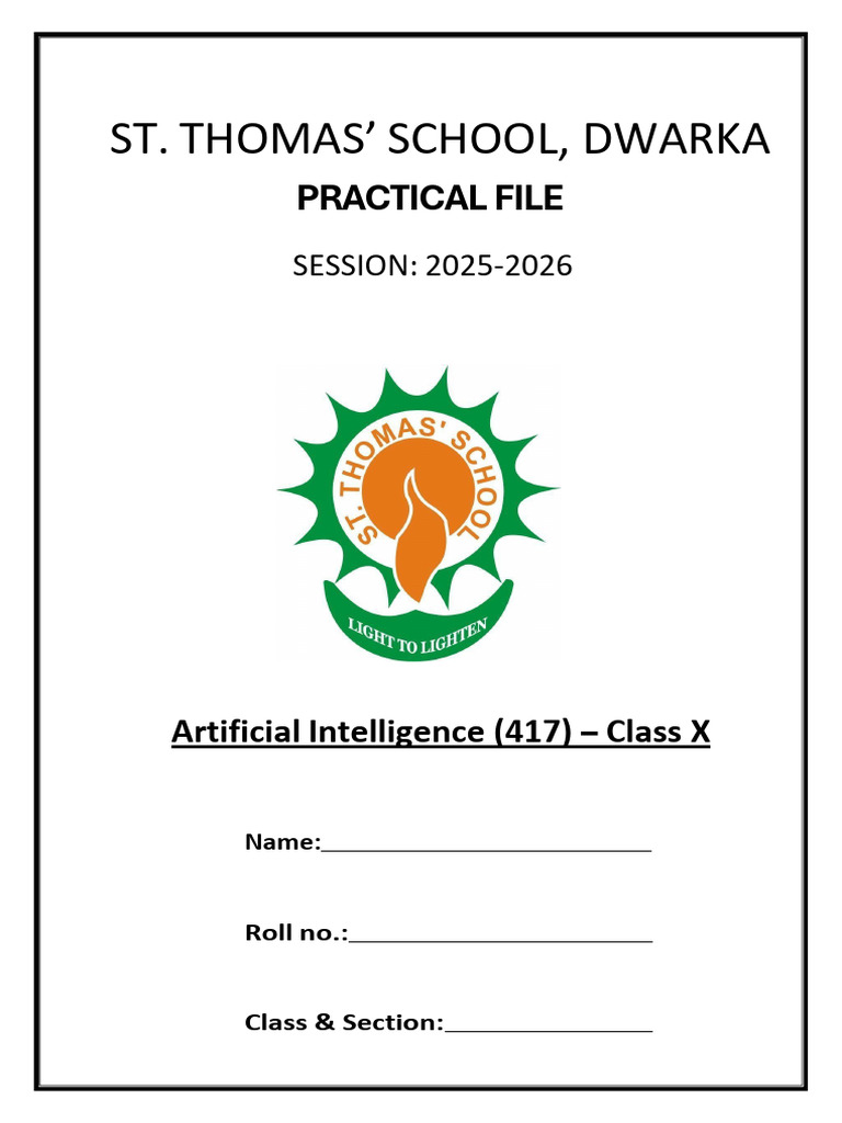 Practical File Class 10 | PDF