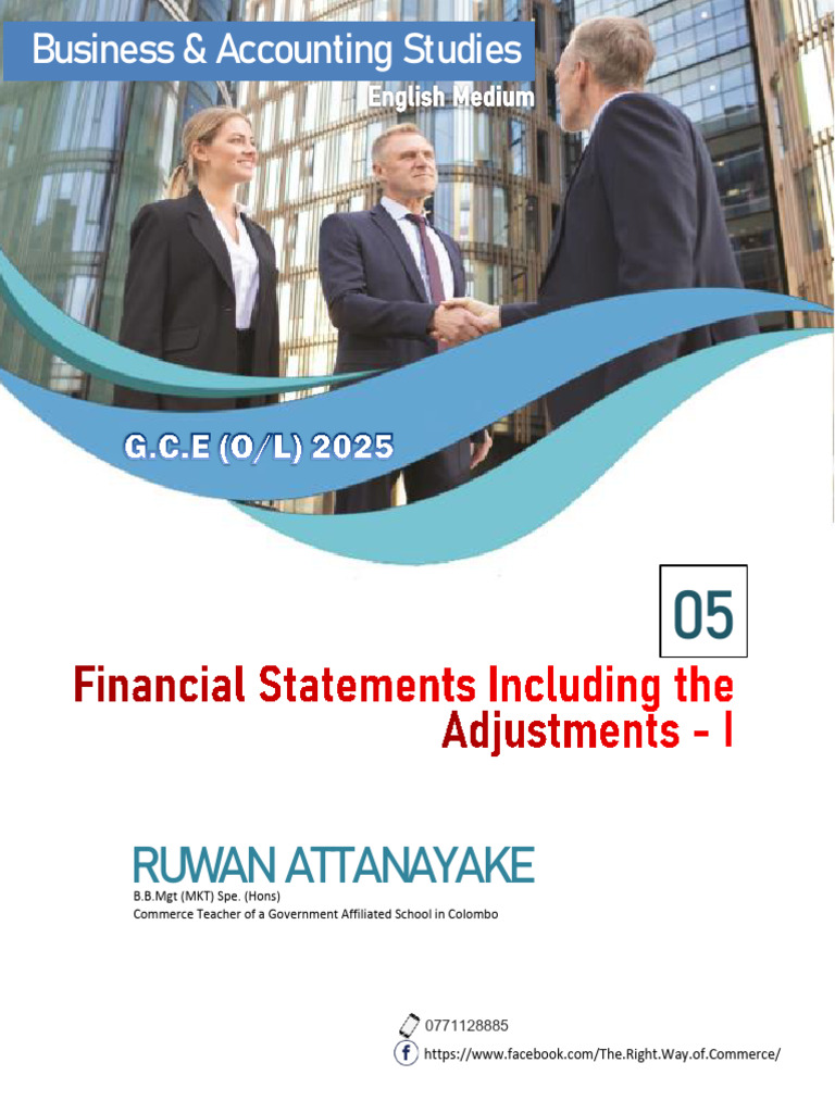 Financial Statement Adjustments Guide | PDF | Bad Debt | Expense