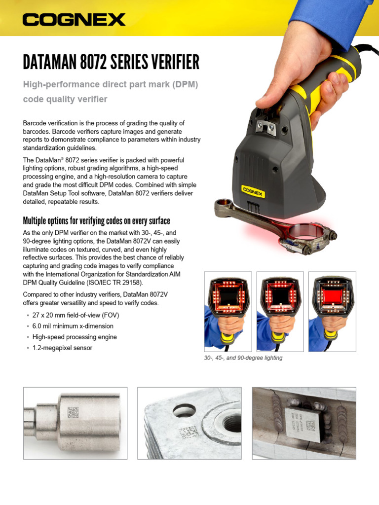 Datasheet DM8070 Verifier EN | PDF | Barcode | Computing