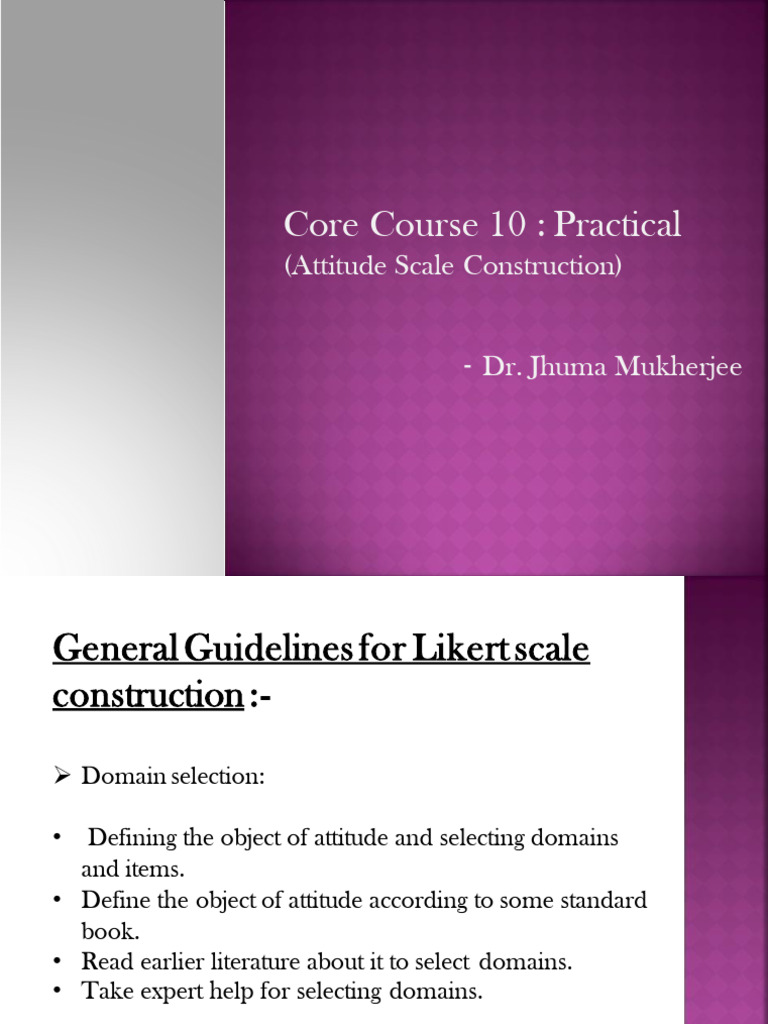 Likert Scale Construction Guidelines | PDF | Likert Scale | Validity ...
