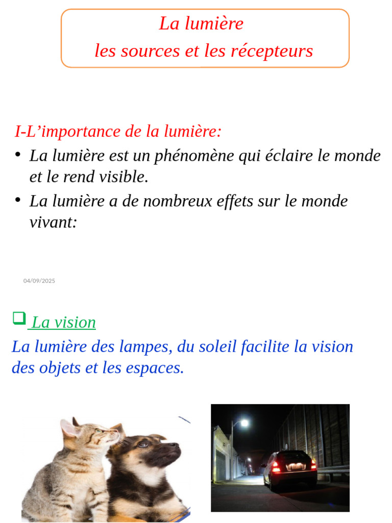 Importance et sources de la lumière | PDF | Lumière | Diode ...