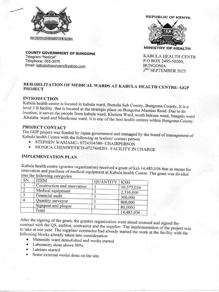 Kabula Report Initial | PDF