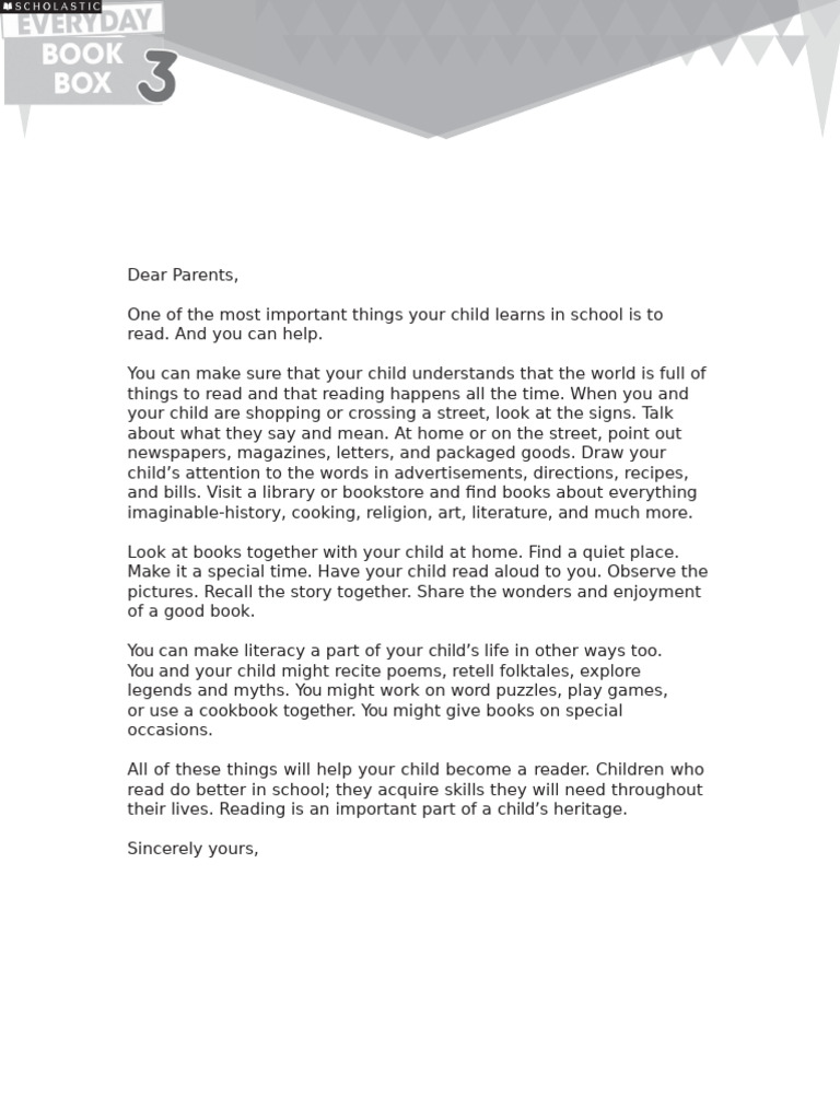 Parent Letter | PDF
