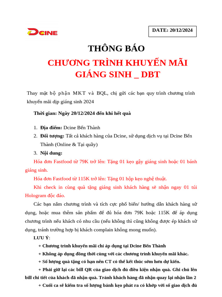 CTKM Giangsinh | PDF