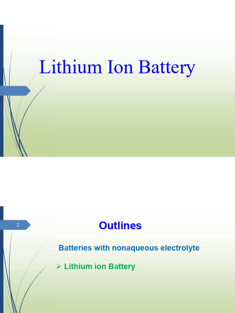Li Ion Battery | PDF | Lithium Ion Battery | Volt