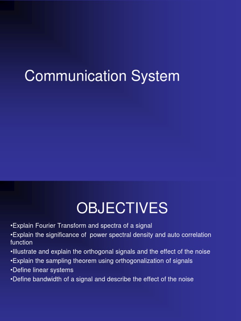 Communication System Fundamentals Explained | PDF