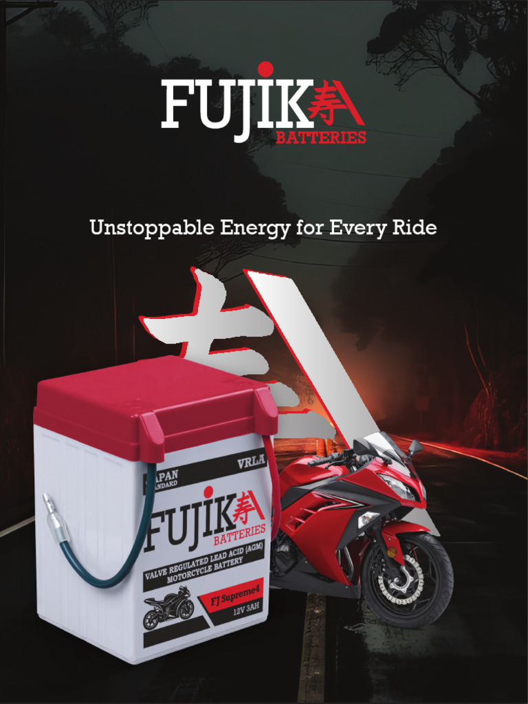Fujika Motorcycle Battery Overview | PDF | Manufactured Goods | Electricity