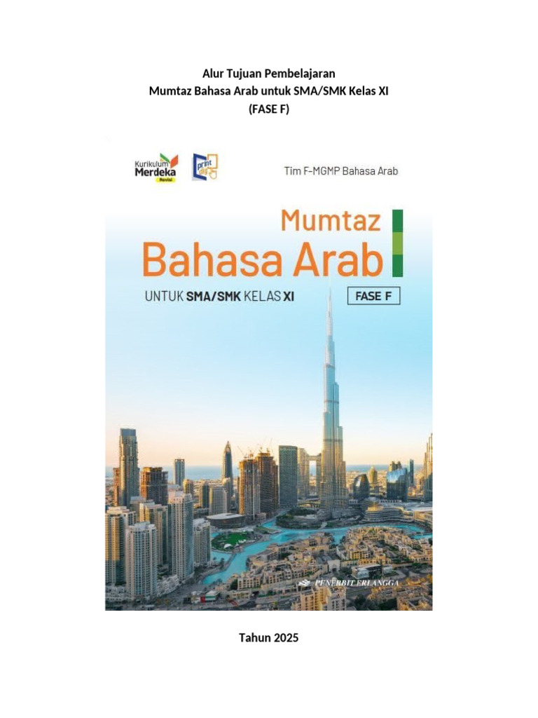 ATP Mumtaz Bahasa Arab SMA-SMK Kelas XI | PDF