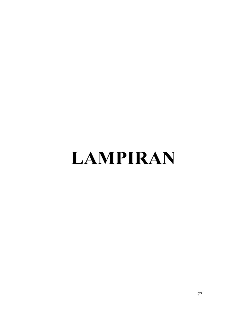 Lampiran Lampiran Terbaru Akhir | PDF