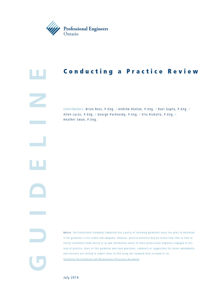 Conducting A Practice Review 1 | PDF | Project Management ...