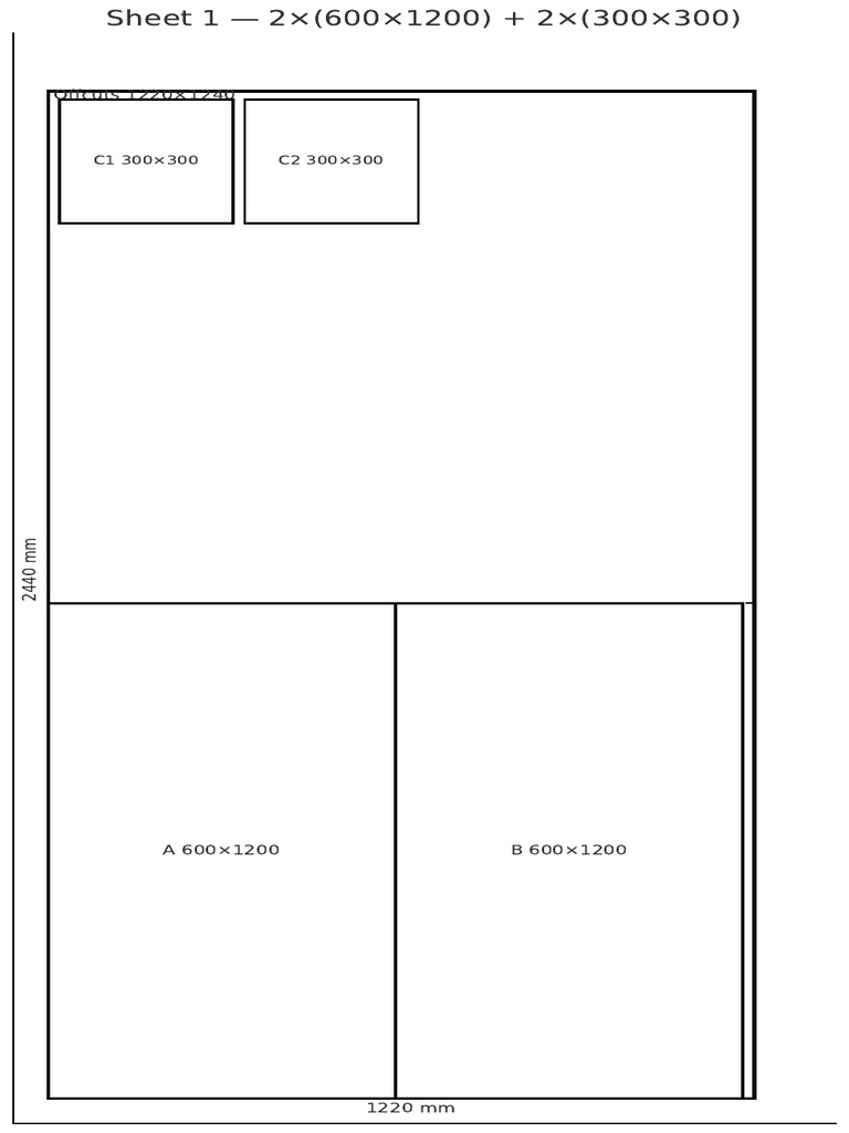 Nesting 600x1200 Two Sheets | PDF
