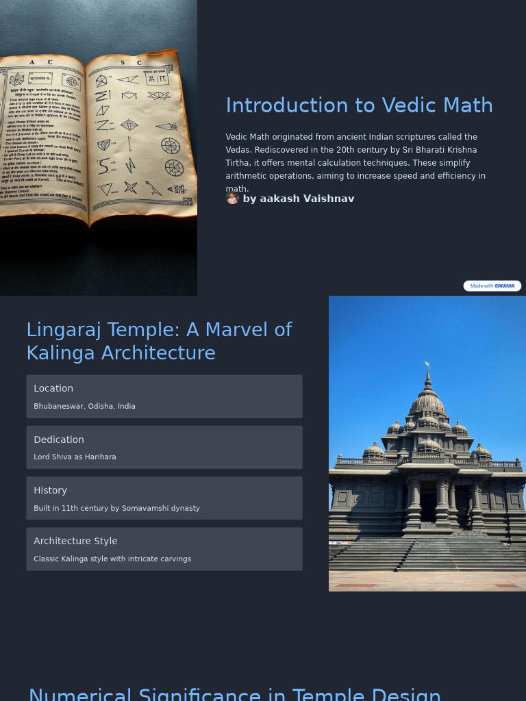 Vedic Math in Temple Architecture | PDF | Mathematics | Vedas