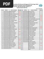 Complete Student Marks List | PDF
