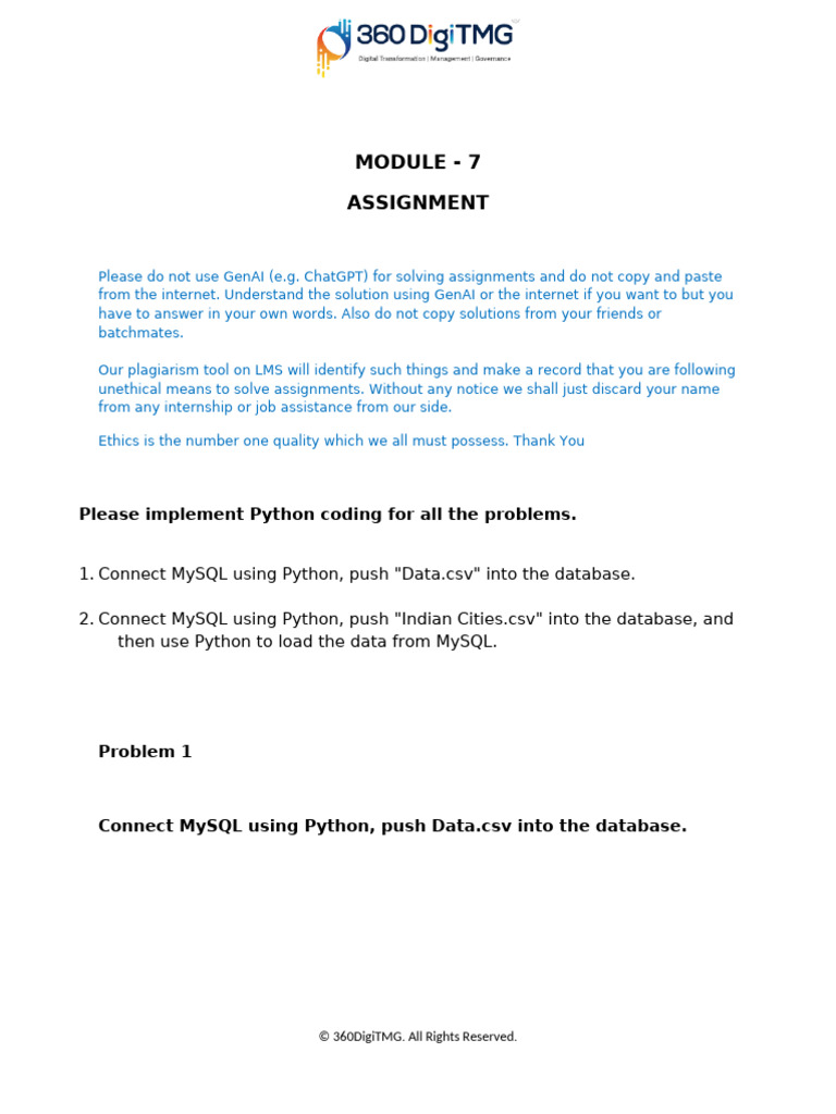 Database Connectivity Using Python | PDF