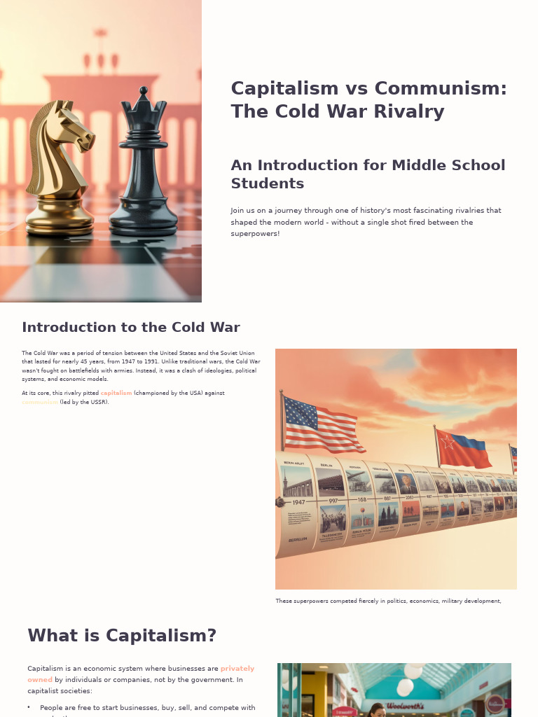 Cold War: Capitalism vs. Communism | PDF | Capitalism | Cold War