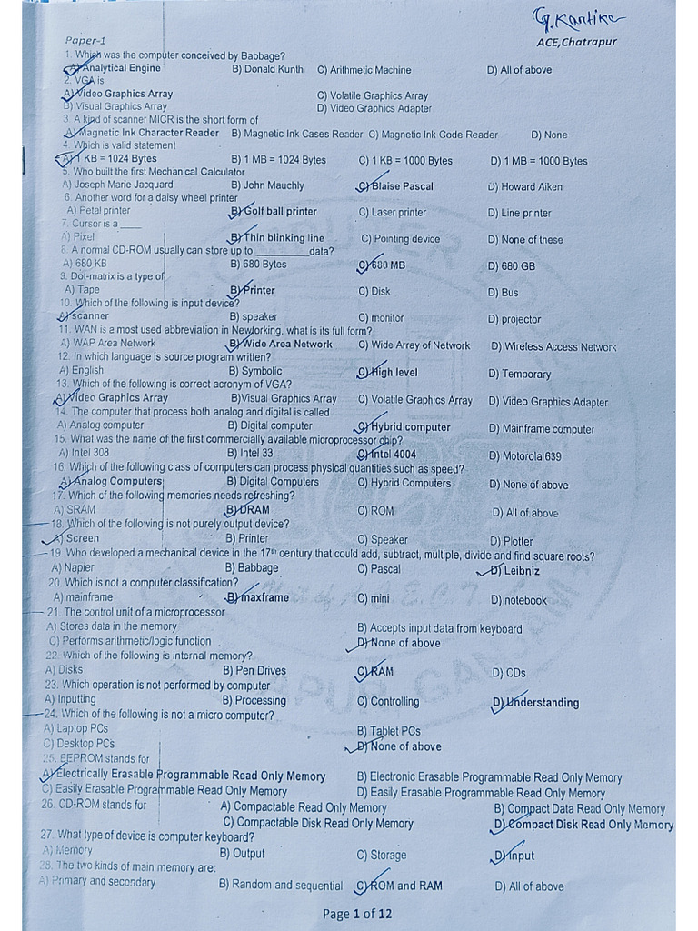 AEC Exam Paper | PDF