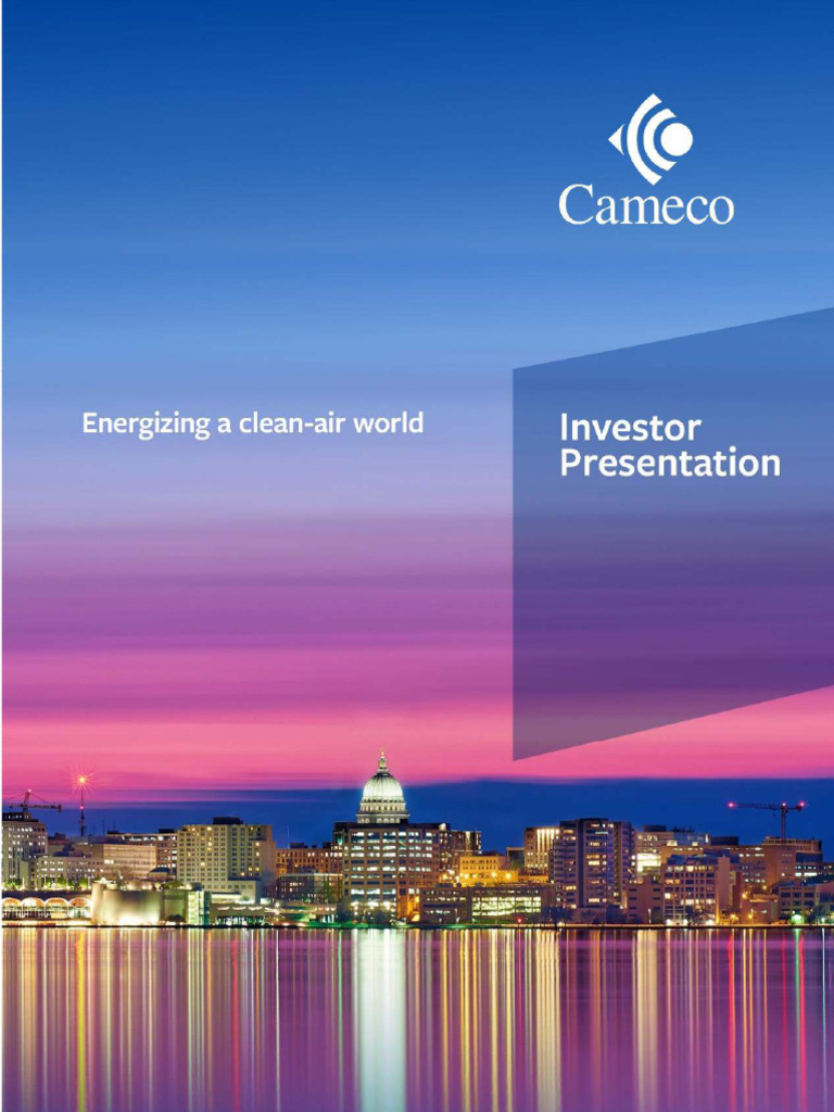 Cameco Q2 2024 Investor Update | PDF | Nuclear Power | Risk