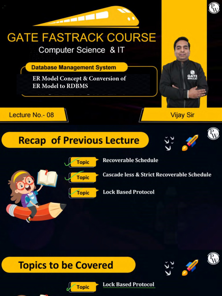 ER Model Concept & Conversion of ER Model To RDBMS (Lec 08) - Class ...
