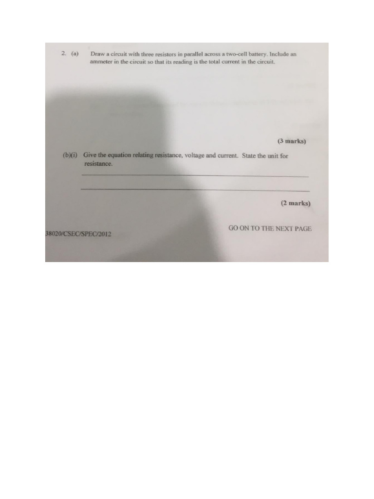 Current Electricity Question | PDF