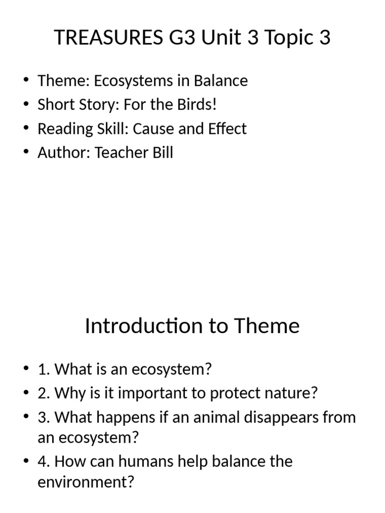 Treasures G3 3.3 Vocabulary | PDF