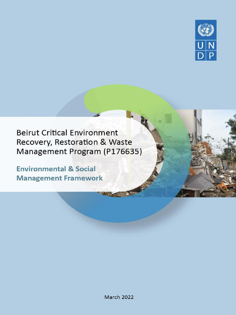 UNDP Beirut Critical WM Framework | PDF | Waste | Waste Management