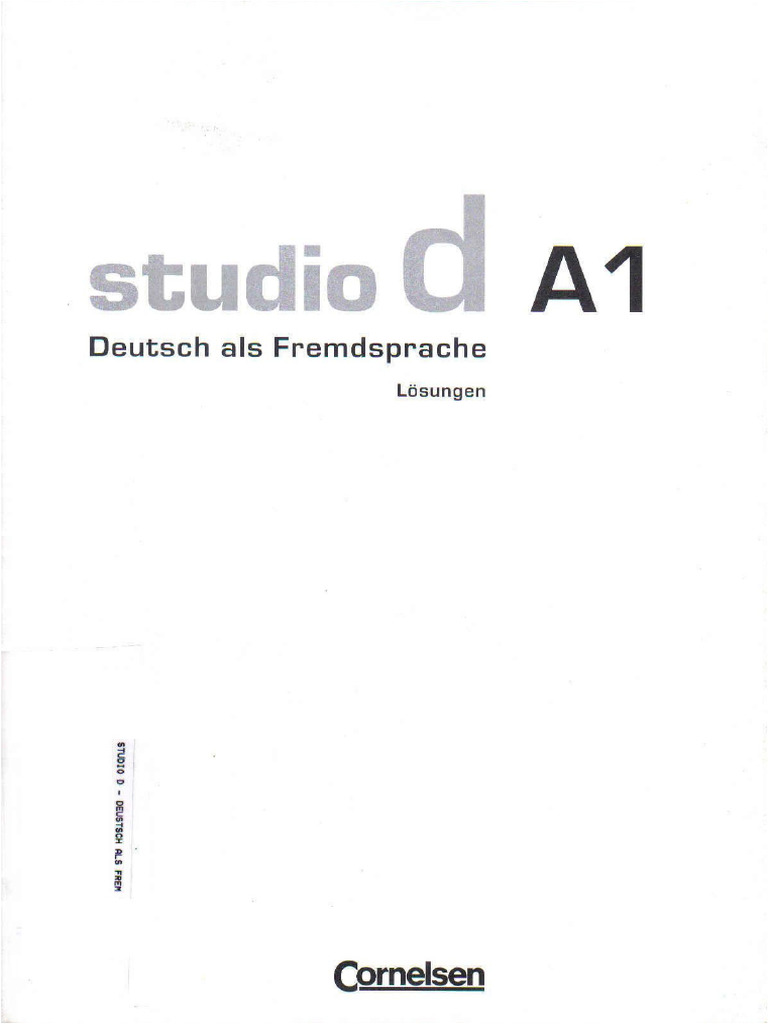 Studio D A1 Losungen | PDF