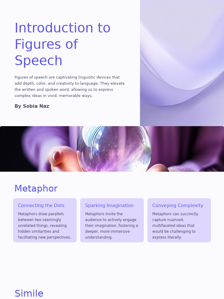 Introduction To Figures of Speech | PDF | Metaphor | Psychological Concepts