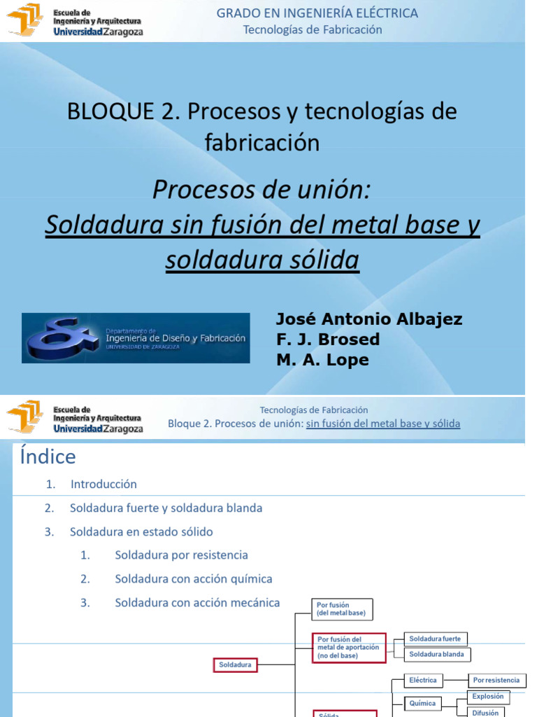 Tema 5 - 3 Procesos de Union - Soldadura - SinFusion | PDF | Soldadura ...