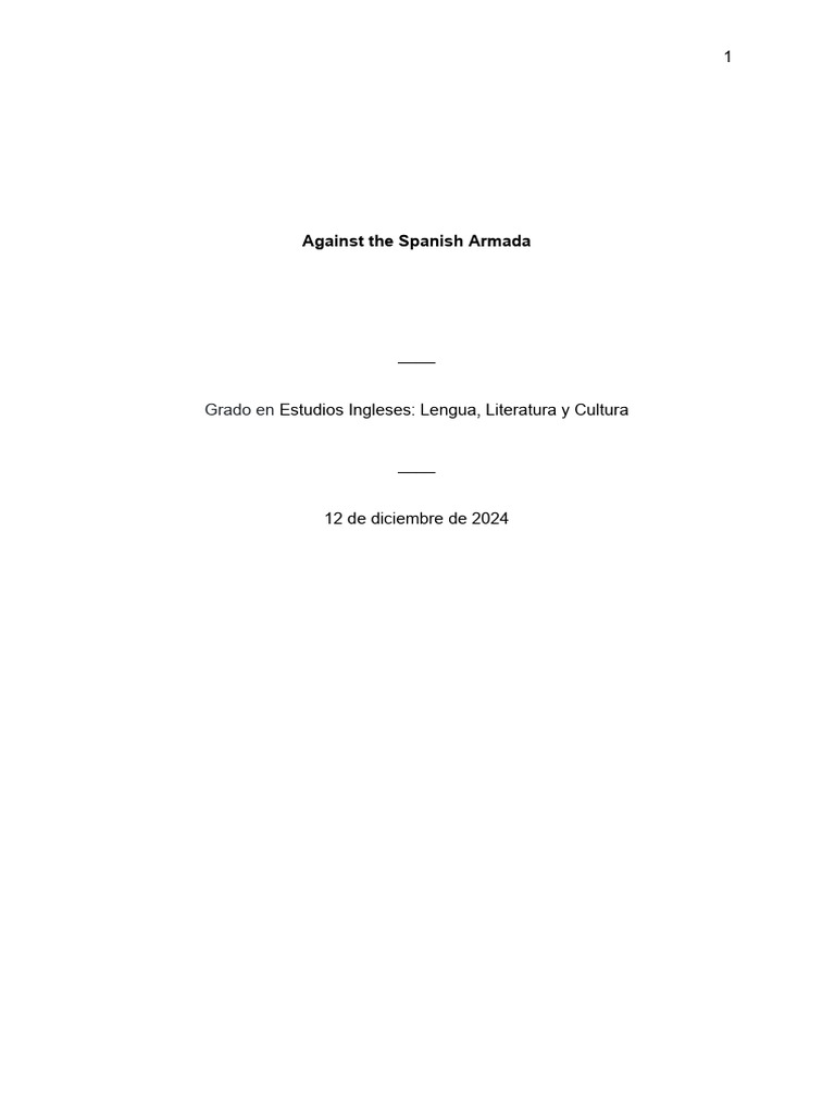 Elizabeth I's Speech Against Armada | PDF