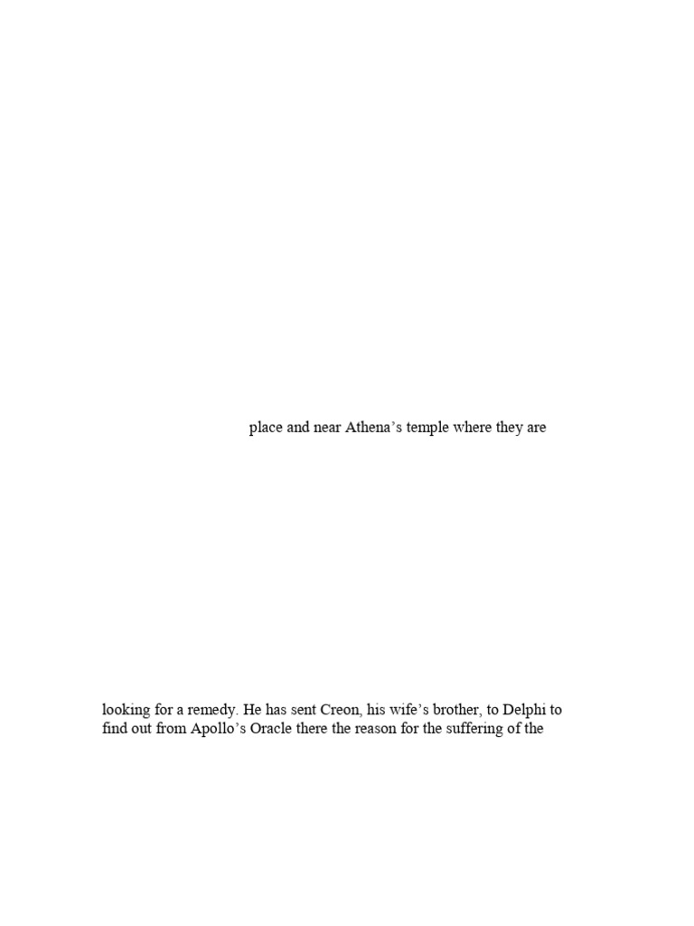 Summary of The Play With Critical Notes Upto The Mid Exam | PDF ...