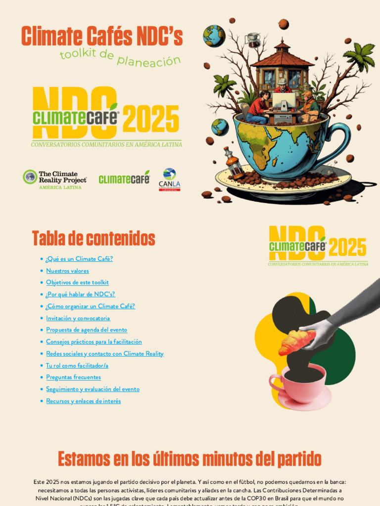 Organiza tu Climate Café sobre NDCs | PDF | café