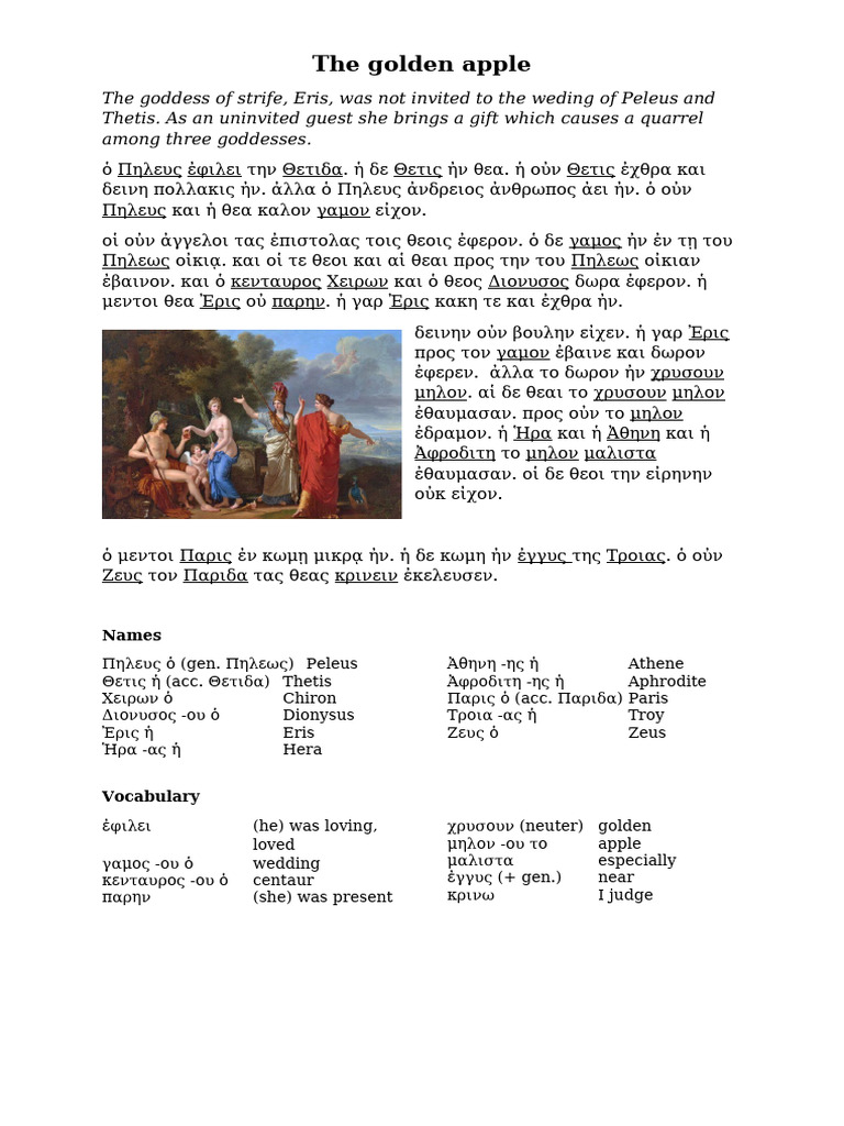 Ch4 The Golden Apple | PDF