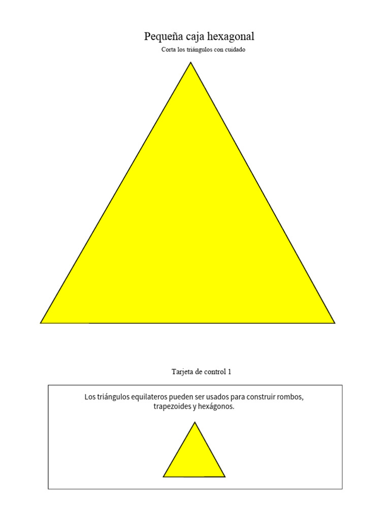 5 - Montessori Constructive Triangles - Small Hexagonal Box | PDF