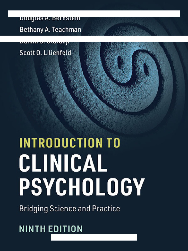Introduction To Clinical Psychology (Bridging Science and Practice ...