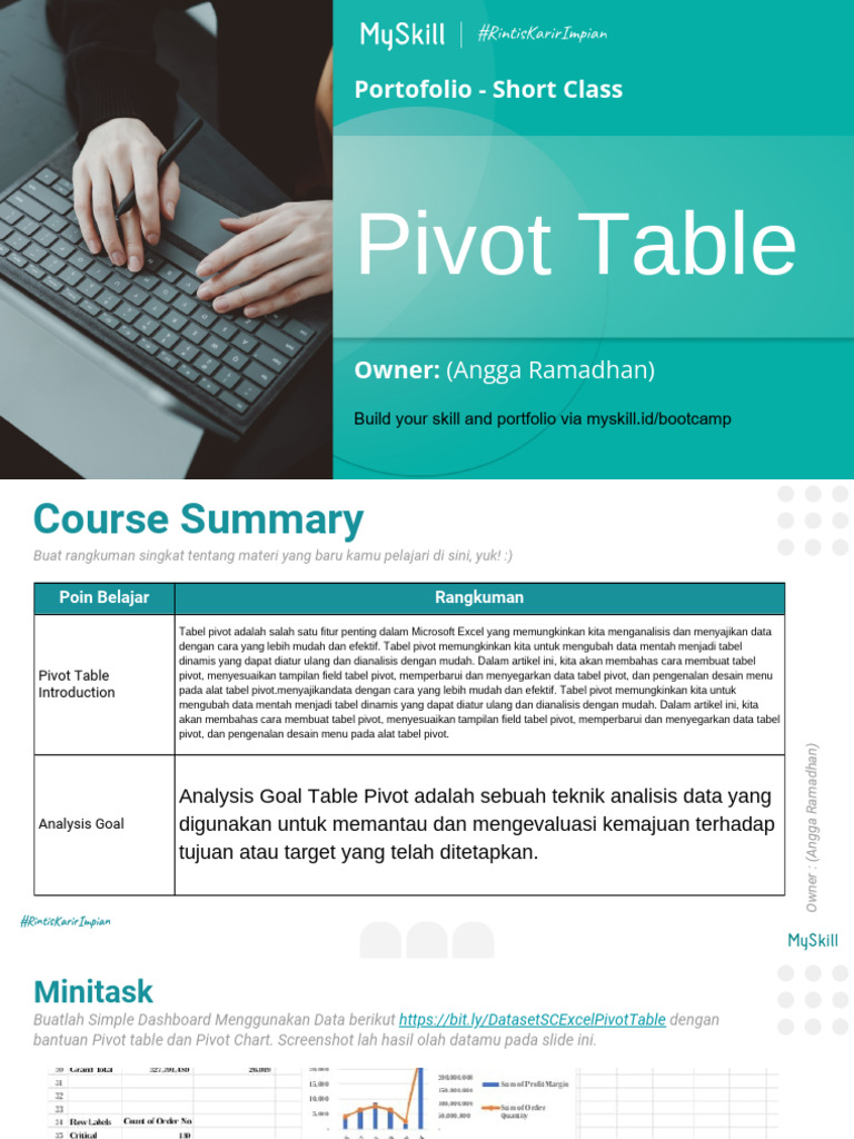 Mini Task SC Excel - Pivot Table - PPTX - 20250213 - 104431 - 0000 | PDF
