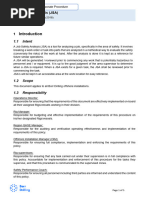 Job Safety Analysis Procedure Guide | PDF | Occupational Safety And ...