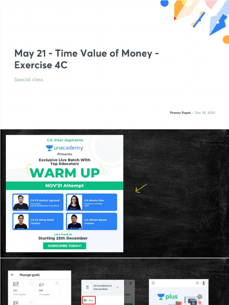 May 21 Time Value of Money Exercise 4C With Anno | PDF