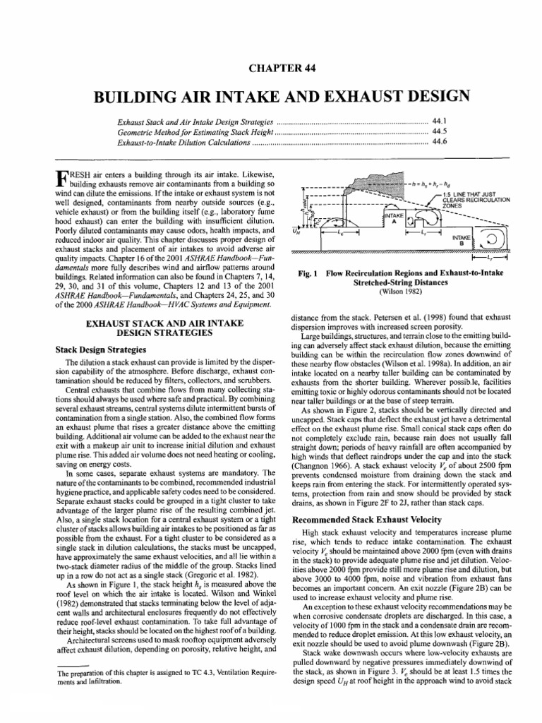 Exhaust Duct Design and Wind Speed | PDF | Chimney | Exhaust Gas